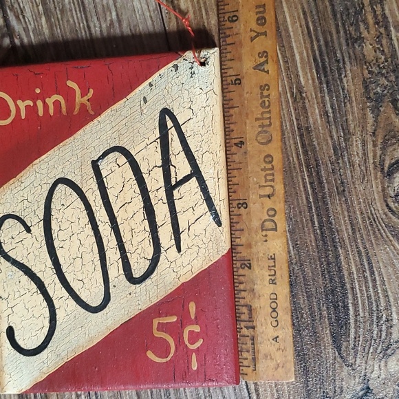 Hand Crafted | Wall Decor | Retro Milk Soda Wall Decor Signs ...